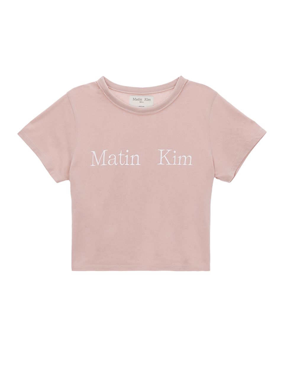 Matin Kim LOGO 短版上衣（粉紅色） (Creatrip)