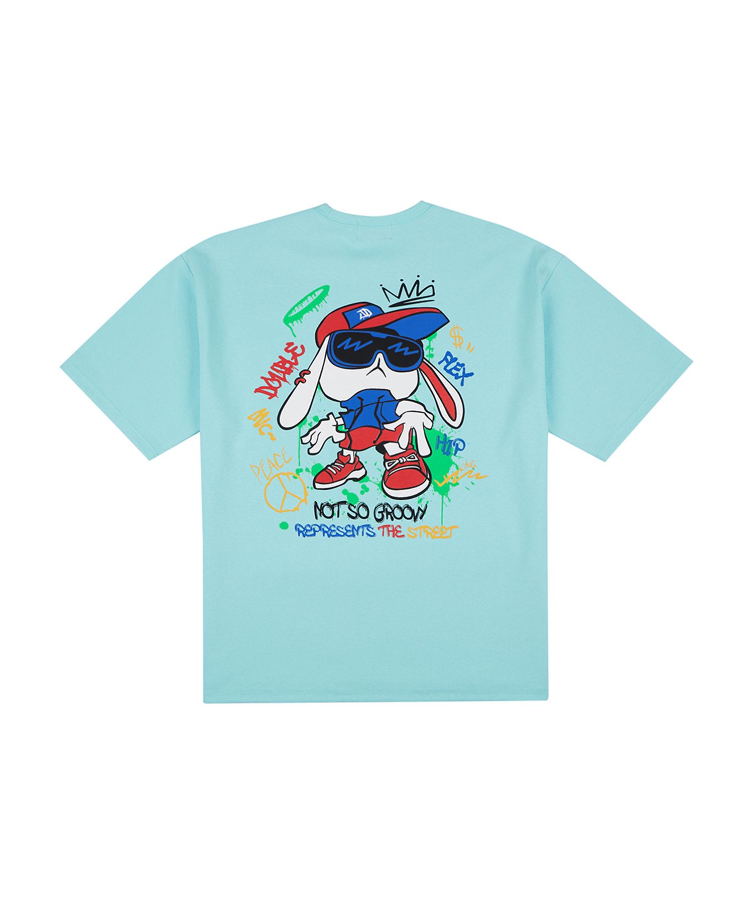 MUSINSA | DOUBLE JD Grubby Bunny Short Sleeve T-shirt (Mint)