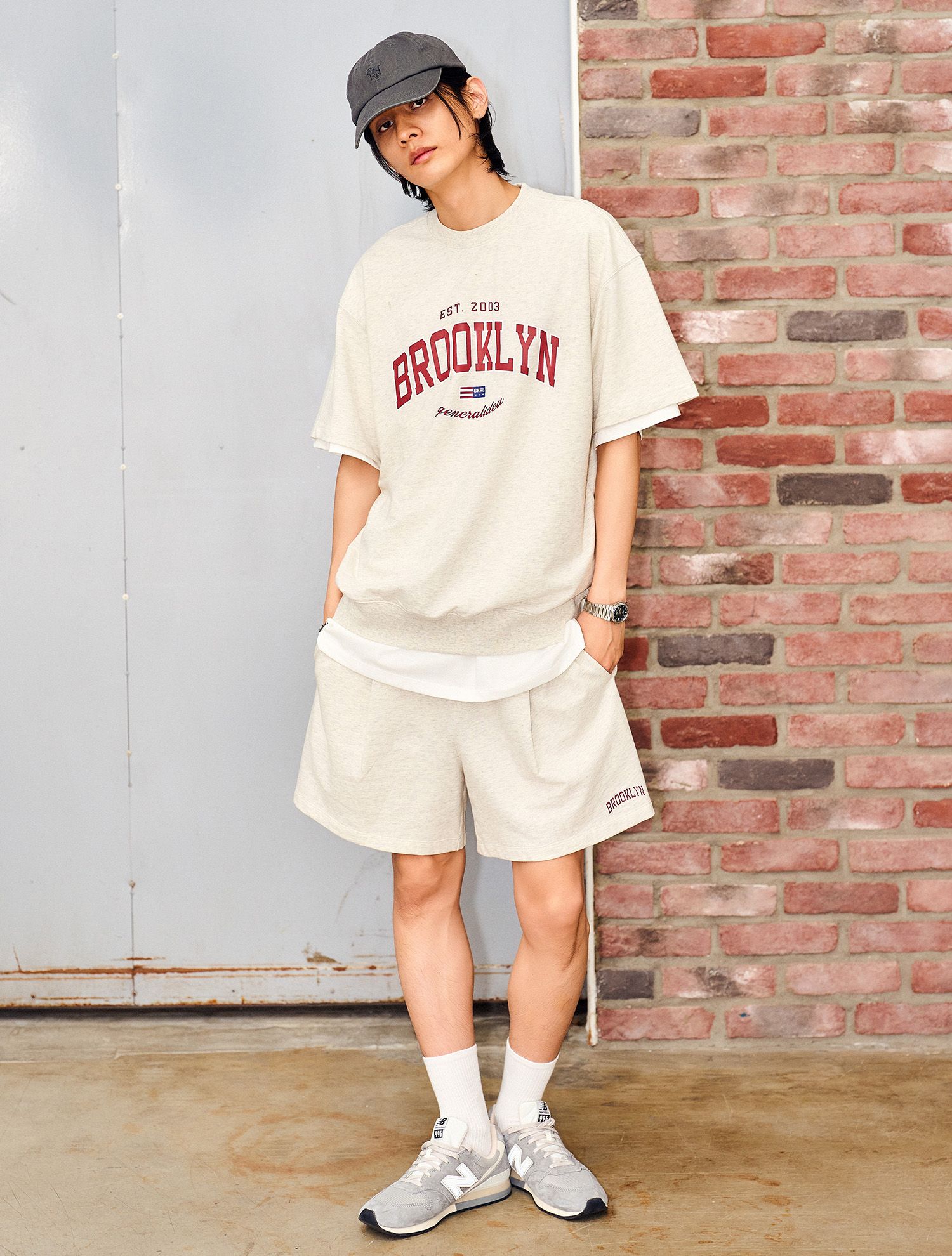 MUSINSA | GENERAL IDEA Brooklyn Mini Zurry Half Set [OATMEAL ...