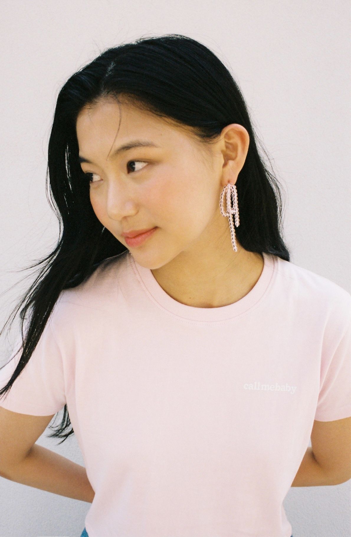 MUSINSA | CALL ME BABY Puppy Logo Cropped Tee_Pink