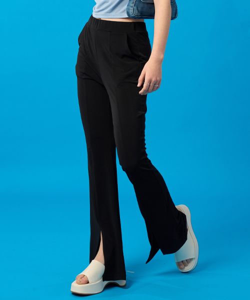 MUSINSA | KOLEAT [Ice ver.] Summer Cooling Front-slit Bootcut Slacks ...