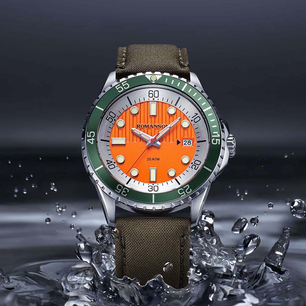 MUSINSA | ROMANSON Actius C-Stack Orange Dial Clock RWALMM4BS001WHYE0