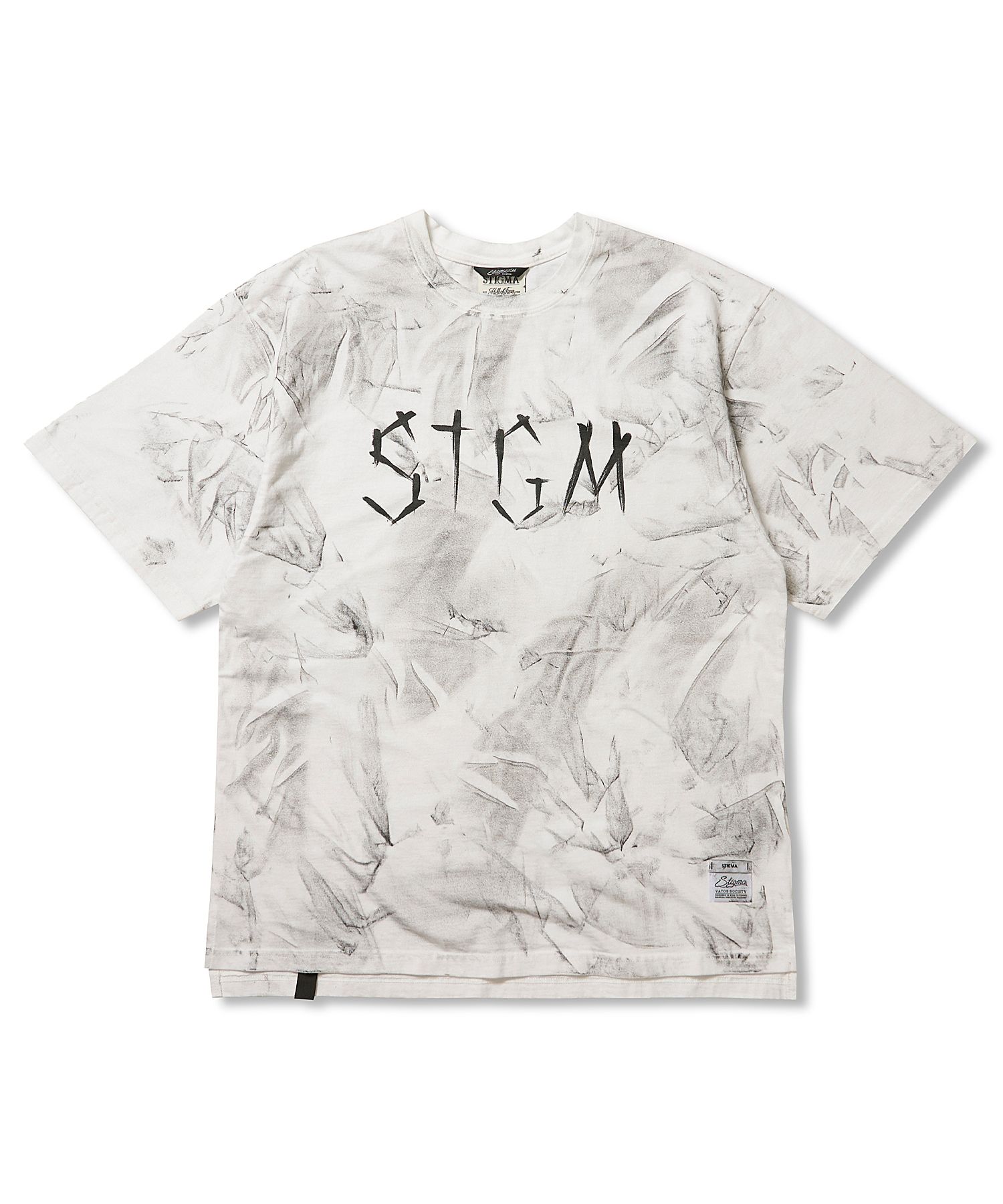 MUSINSA | STIGMA STGM Paint Dirty Washed Oversized Short Sleeves T ...
