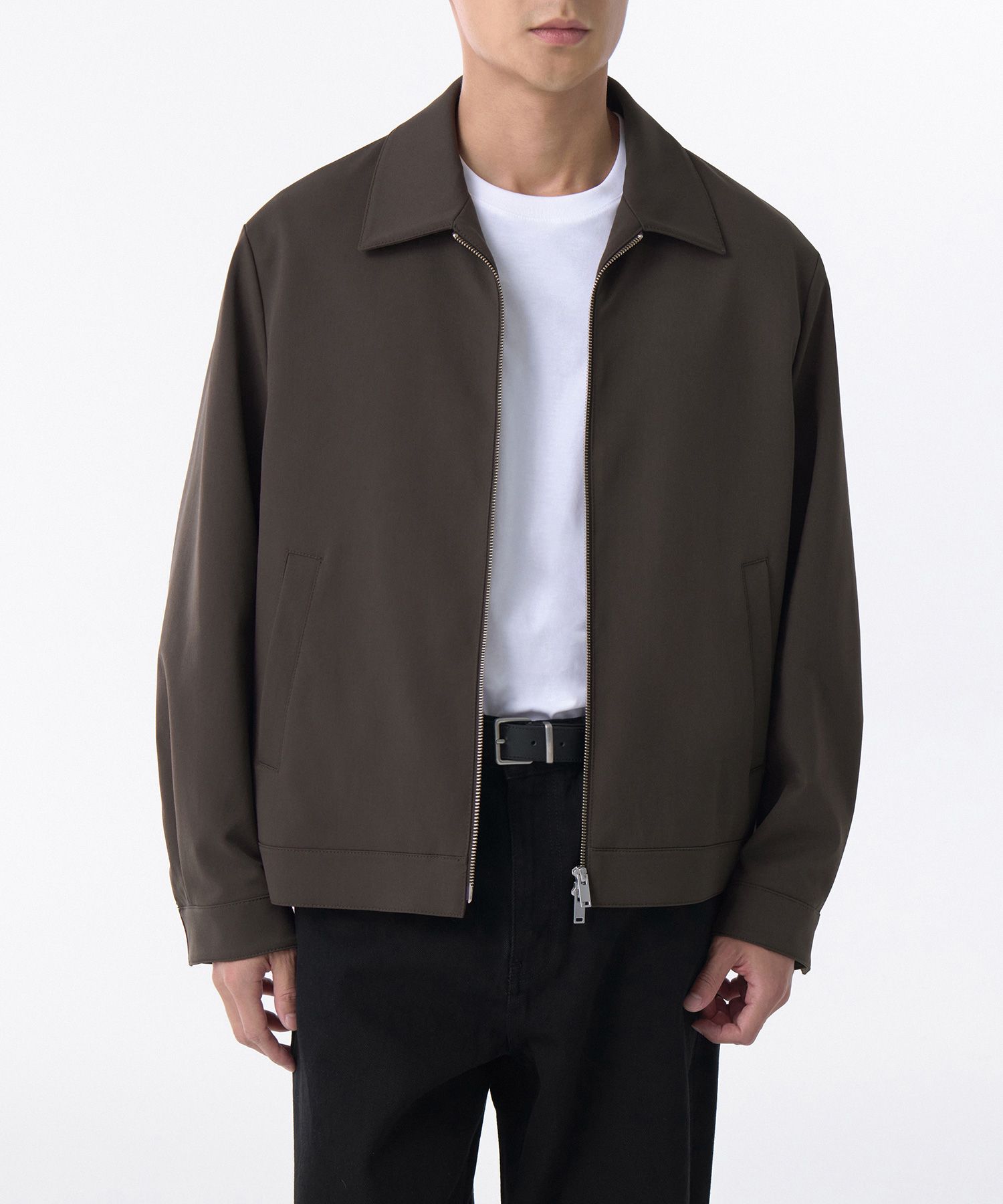 MUSINSA | MUSINSA STANDARD Relaxed Minimal Jacket [Brown]