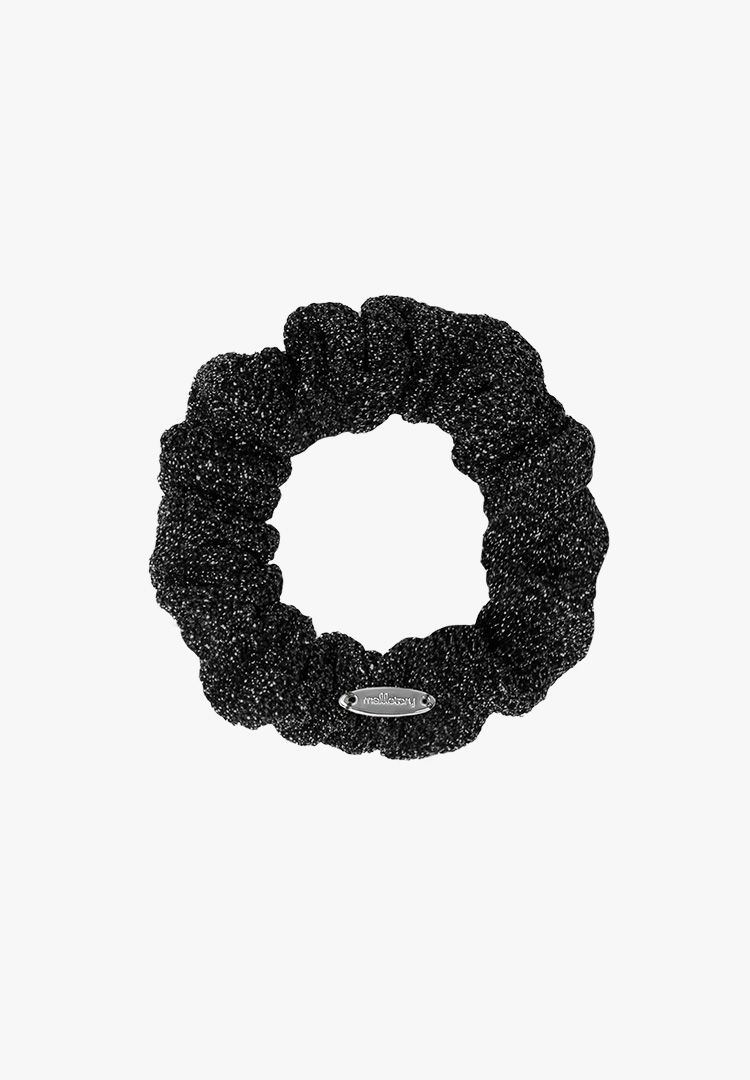 MUSINSA公式 | MELLOTORY Mini Metal Scrunchie (Black)