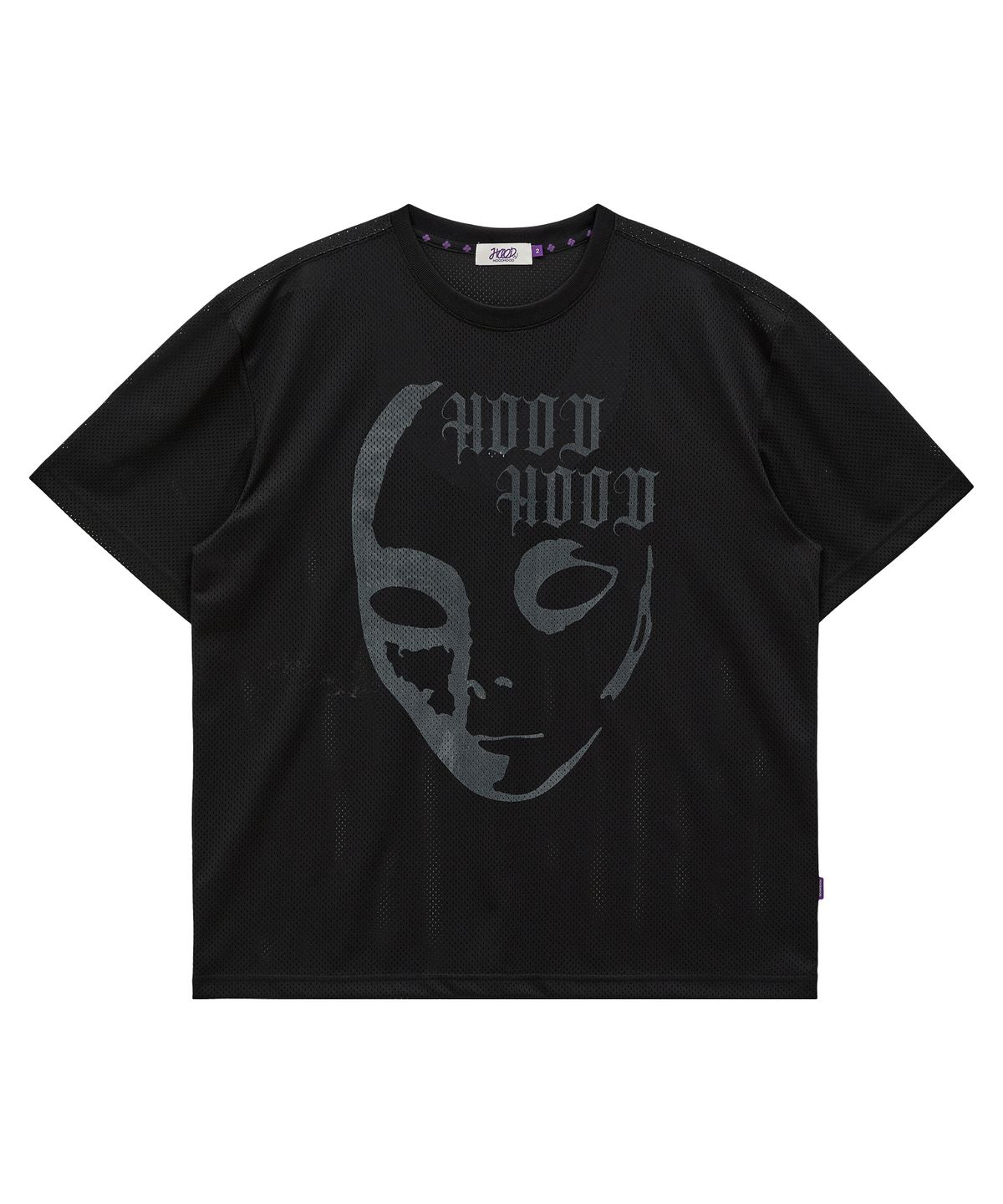 후드후드(HOODHOOD) 에일리언 그래픽 메쉬 반팔티셔츠 블랙 - 사이즈 & 후기 | 무신사