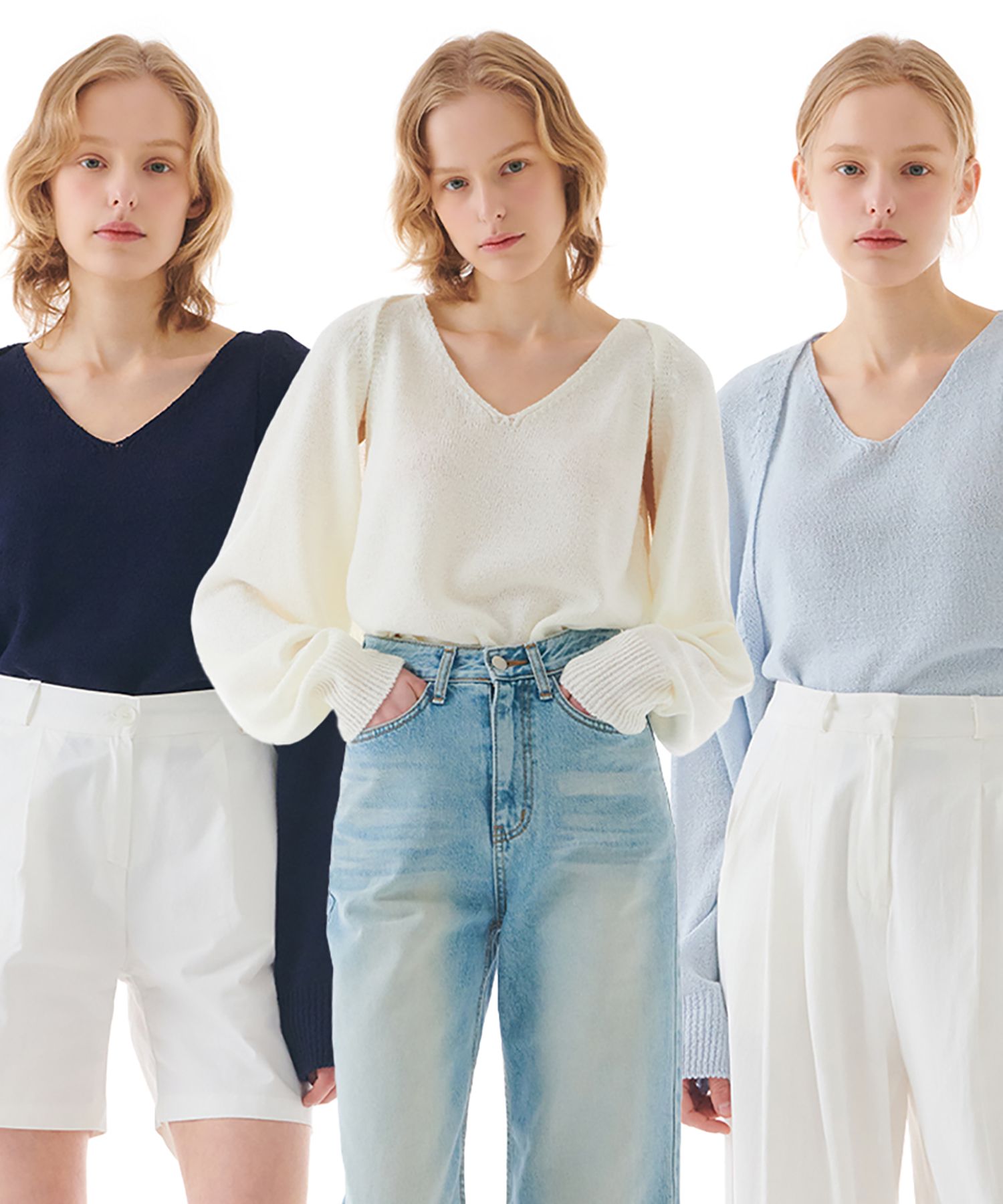 MUSINSA | CAMINO SET UP Linen Bolero Knit Cardigan Set 3color