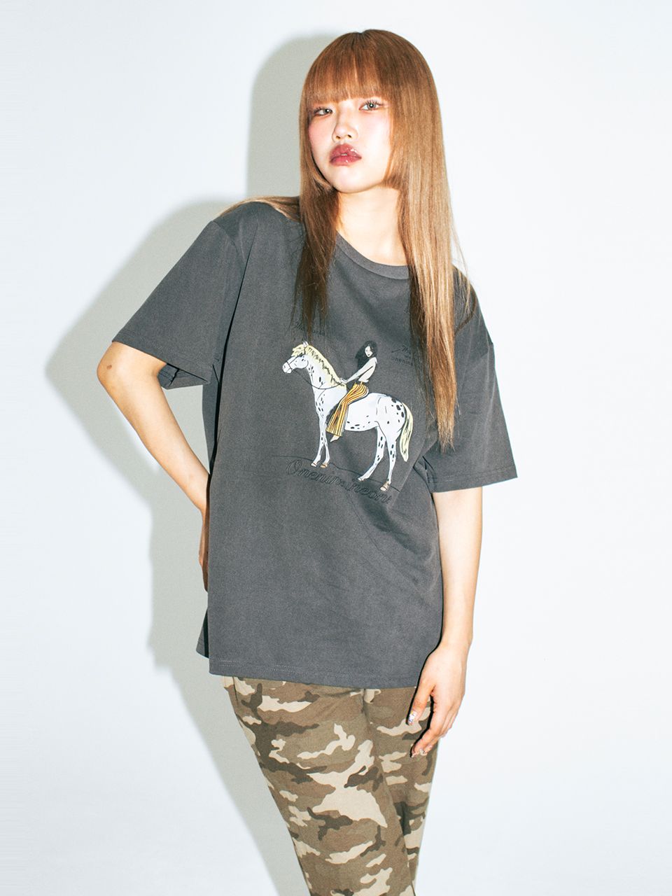 MUSINSA | ONENINENINEONE Yellow Tail Holes Oversized Fit T-Shirt_Chakol