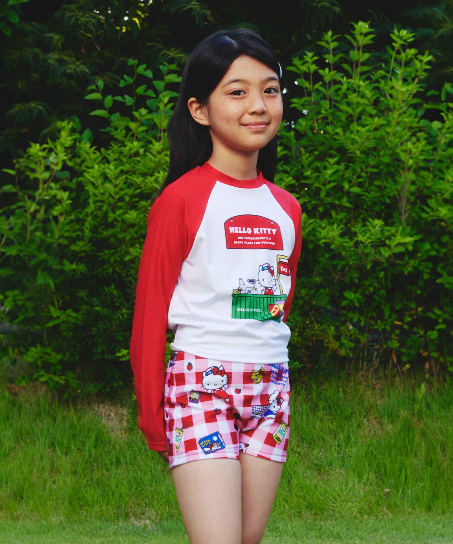MUSINSA公式 | DELIGHTPOOL Supermarket Kids Water Shorts - Cherry Check