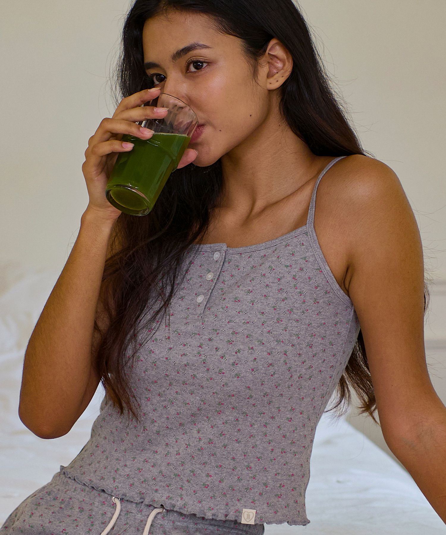 MUSINSA公式 | BITTERCELLS C.G Flower Sleeveless-Gray