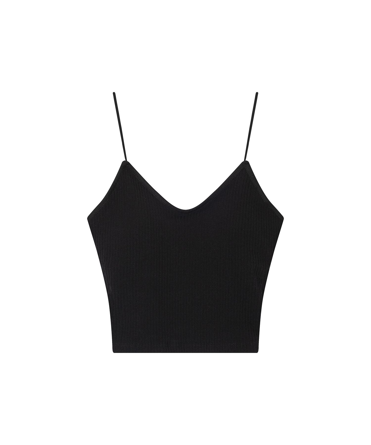 MUSINSA | PORTA RIBBED BASIC SLEEVELESS, BLACK