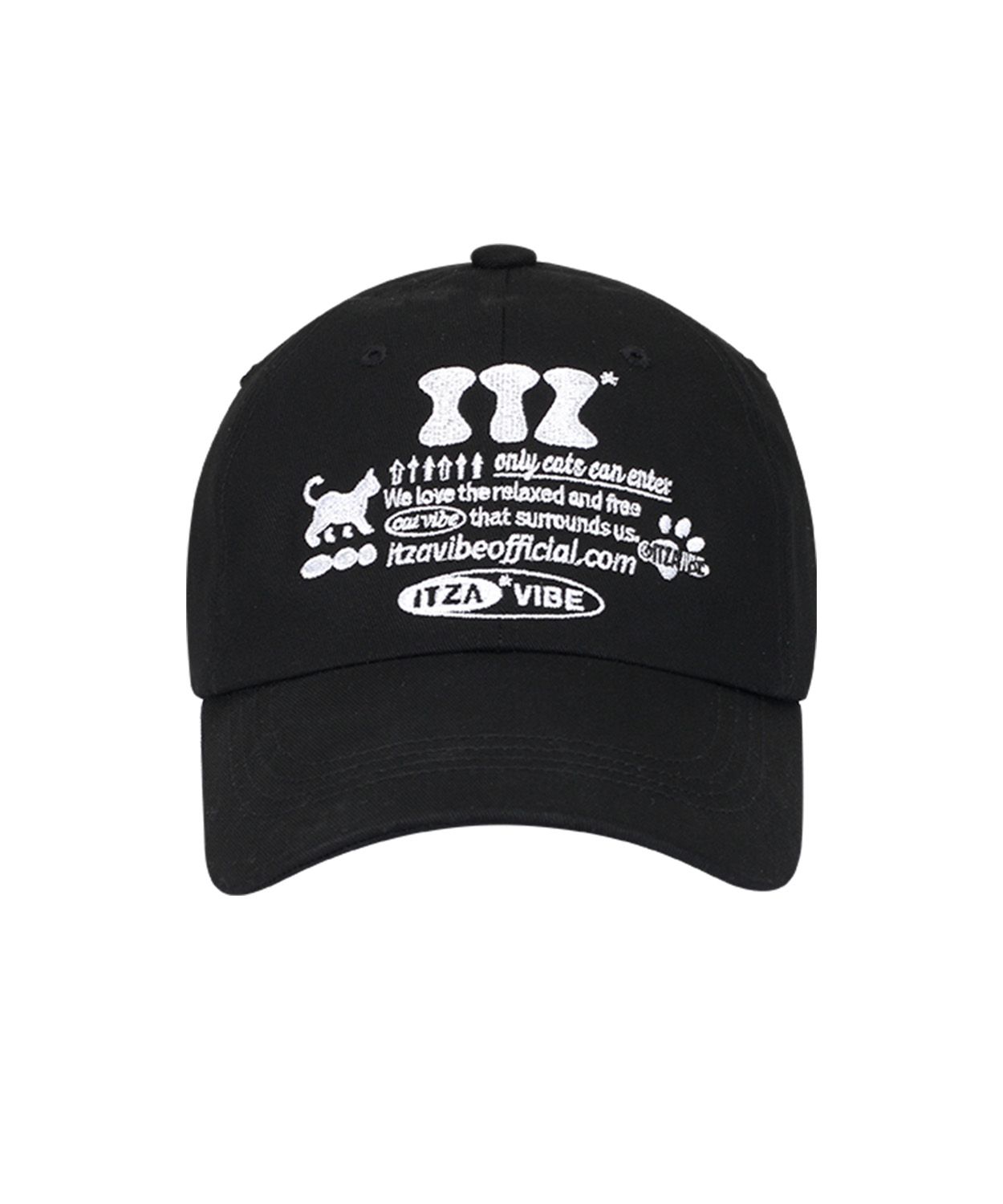 MUSINSA | ITZAVIBE ITZ OFFICIAL LOGO BALL CAP - BLACK