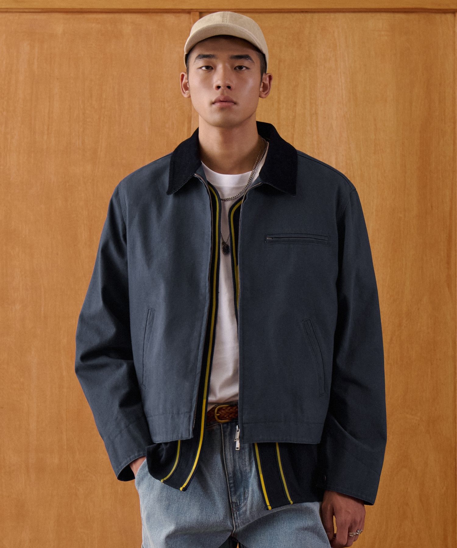 MUSINSA | MUSINSA STANDARD Canvas Work Jacket [Iron Grey]