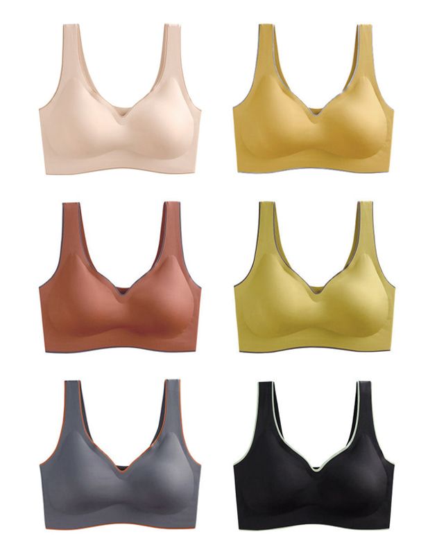 MUSINSA | VIKINI VENDER Latex seamless bra top 6 colors