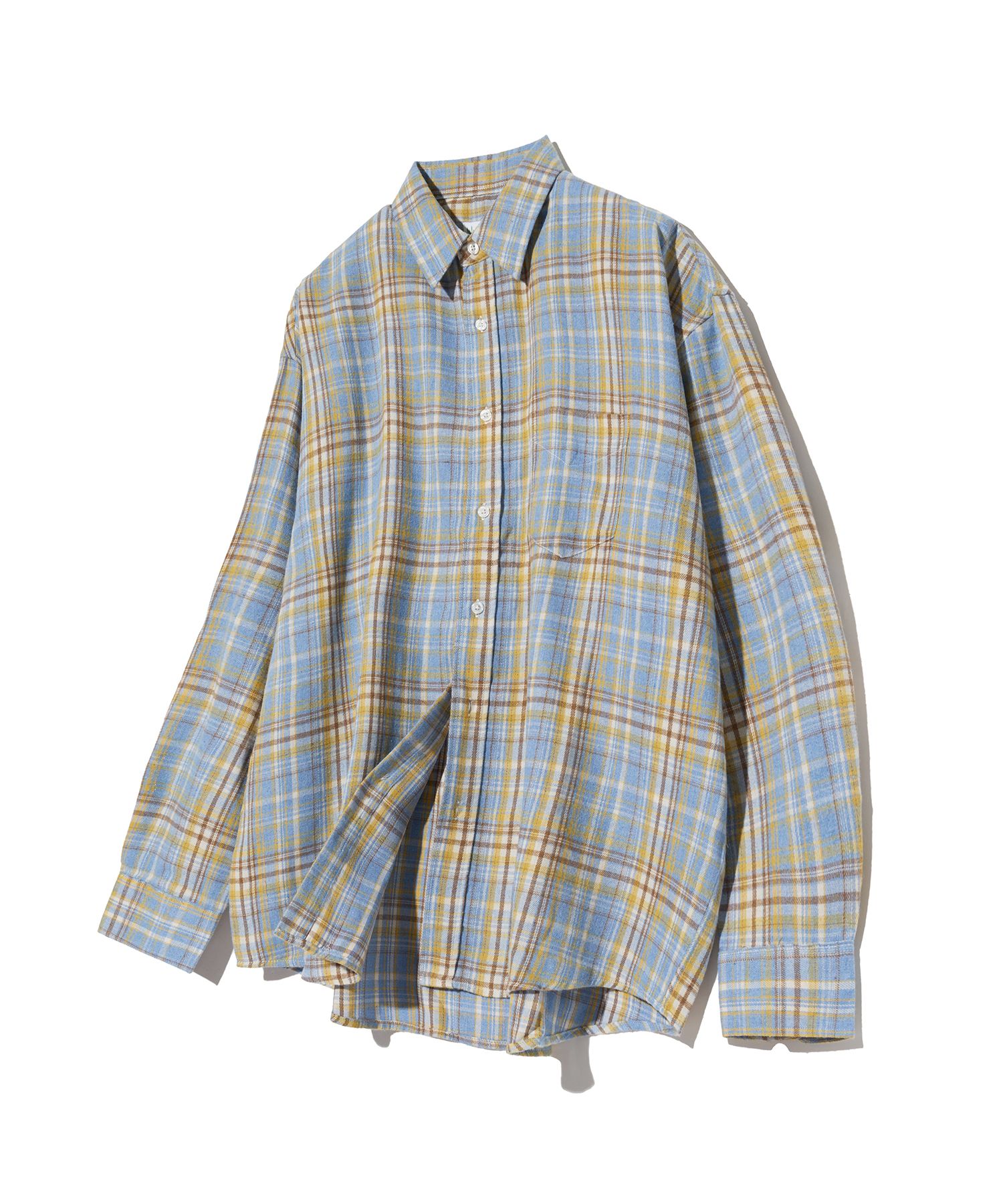 MUSINSA | STANDARDERROR 87-STAN083 Retro plaid overfit pocket long ...