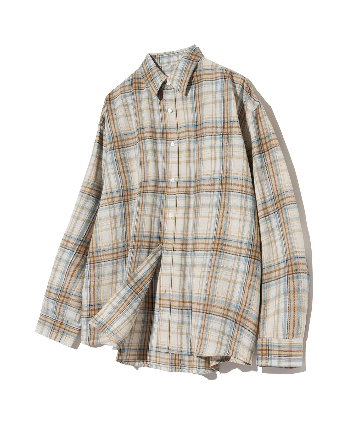 MUSINSA公式 | STANDARDERROR 87-STAN083 Retro plaid overfit pocket long ...