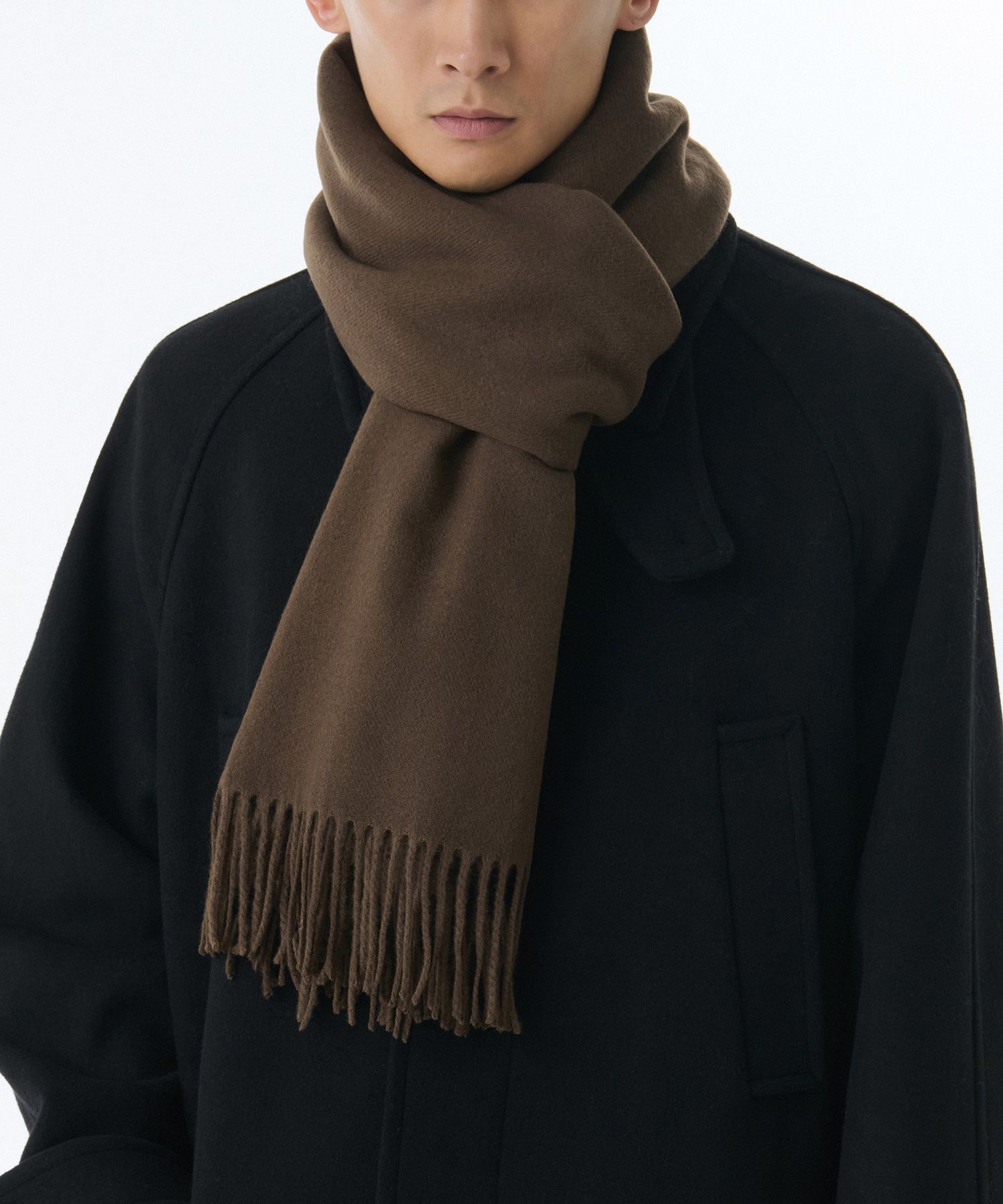 MUSINSA | MUSINSA STANDARD Big Size Muffler [Brown]