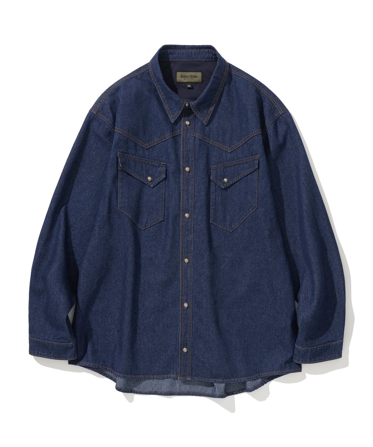 유니폼브릿지(UNIFORM BRIDGE) western denim shirt 9oz indigo washed - 사이즈 & 후기 ...