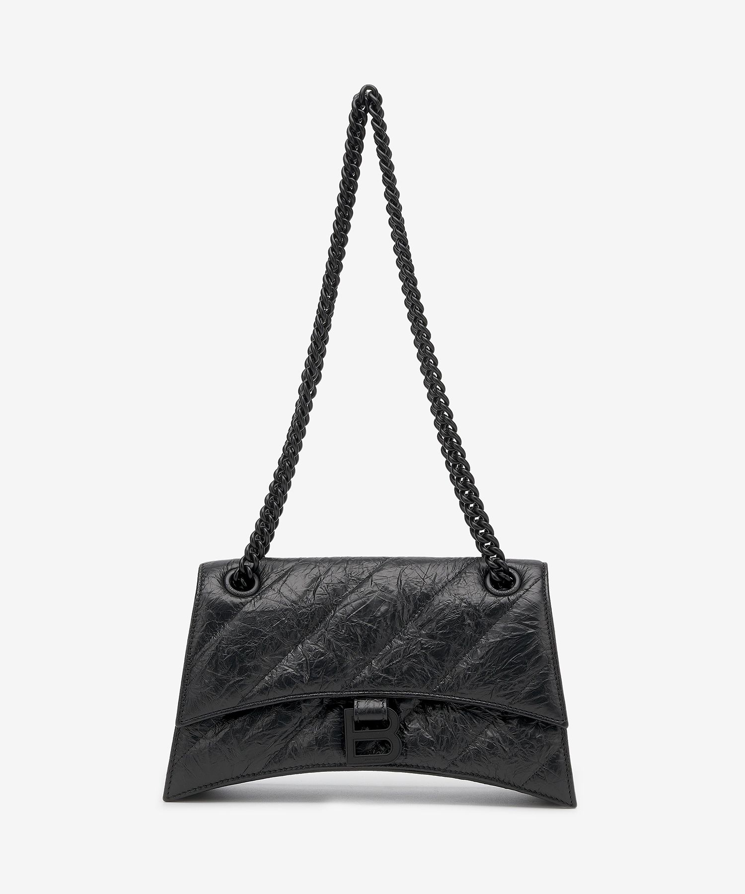 MUSINSA | BALENCIAGA Crush Small Chain Bag Shoulder Bag - Black ...