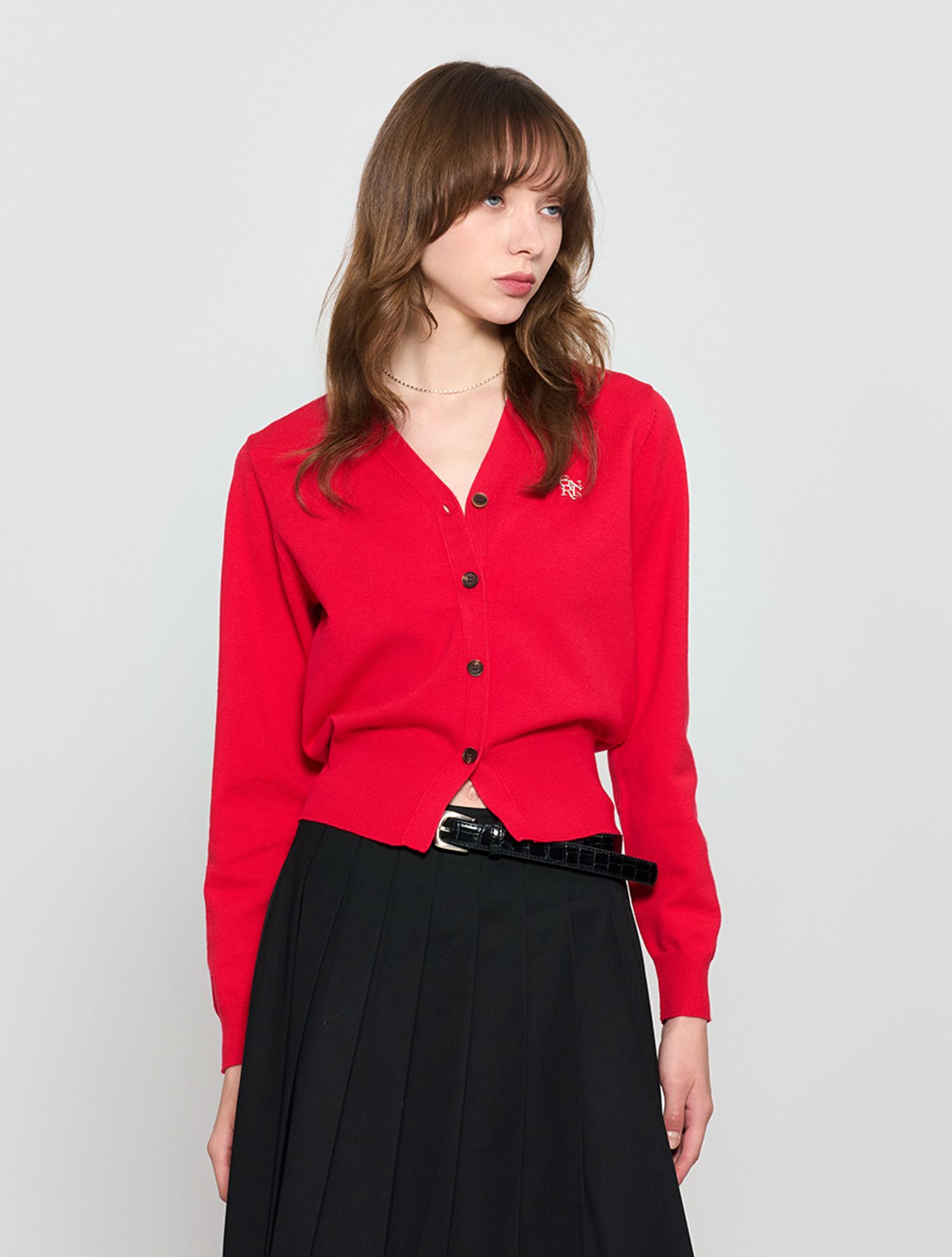 MUSINSA | GENERAL IDEA GNRL Essential Cardigan [RED] / WBD3L04503