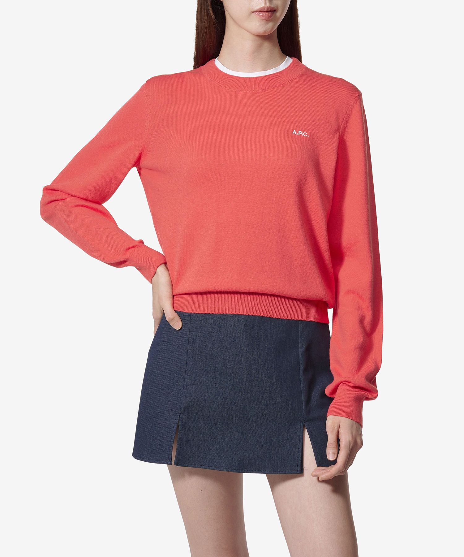 MUSINSA | A.P.C. Victoria Knit - Coral / COGDKF23294FAG