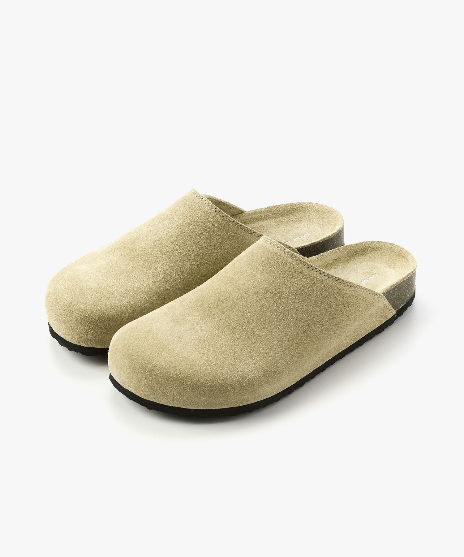 MUSINSA | ROMANTIC MOVE Acorn Suede Slide R24B401 (Ivory Suede)