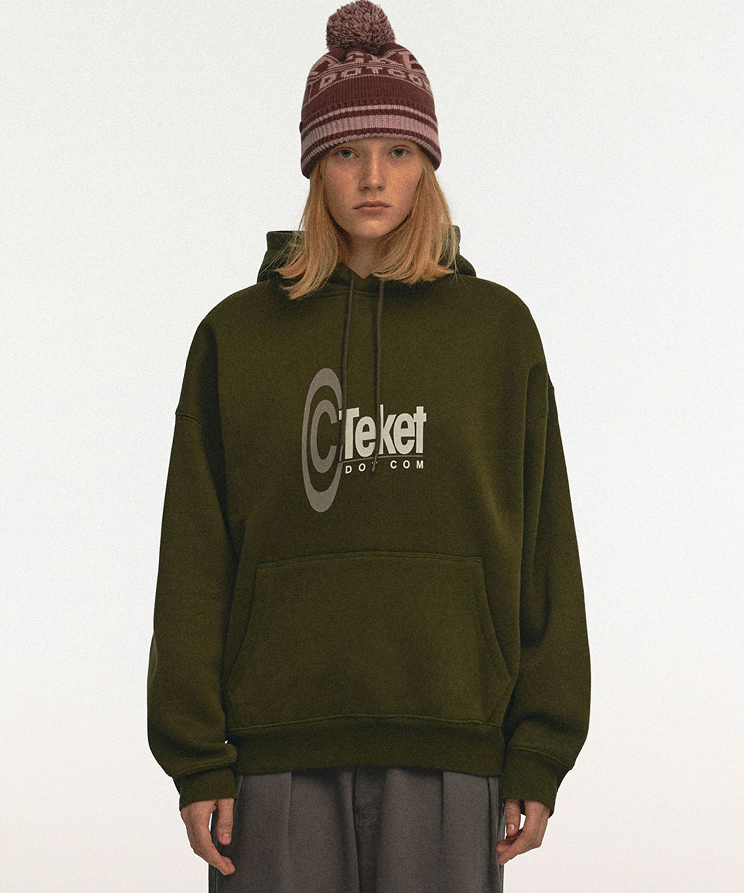 MUSINSA | TEKET Symbol Hoodie Khaki