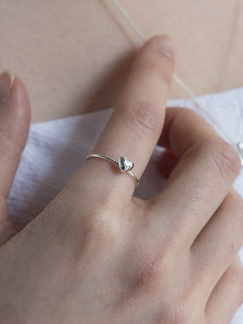 MUSINSA | Before Moonrise Plump Heart Ring SR209 - Silver