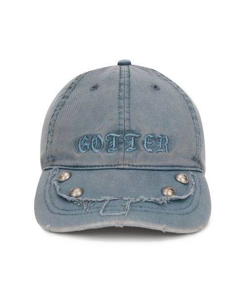 가터갤러리(GOTTER GALLERY) GOTHIC STUD WASHED 6-PANEL CAP_SB - 사이즈 & 후기 | 무신사