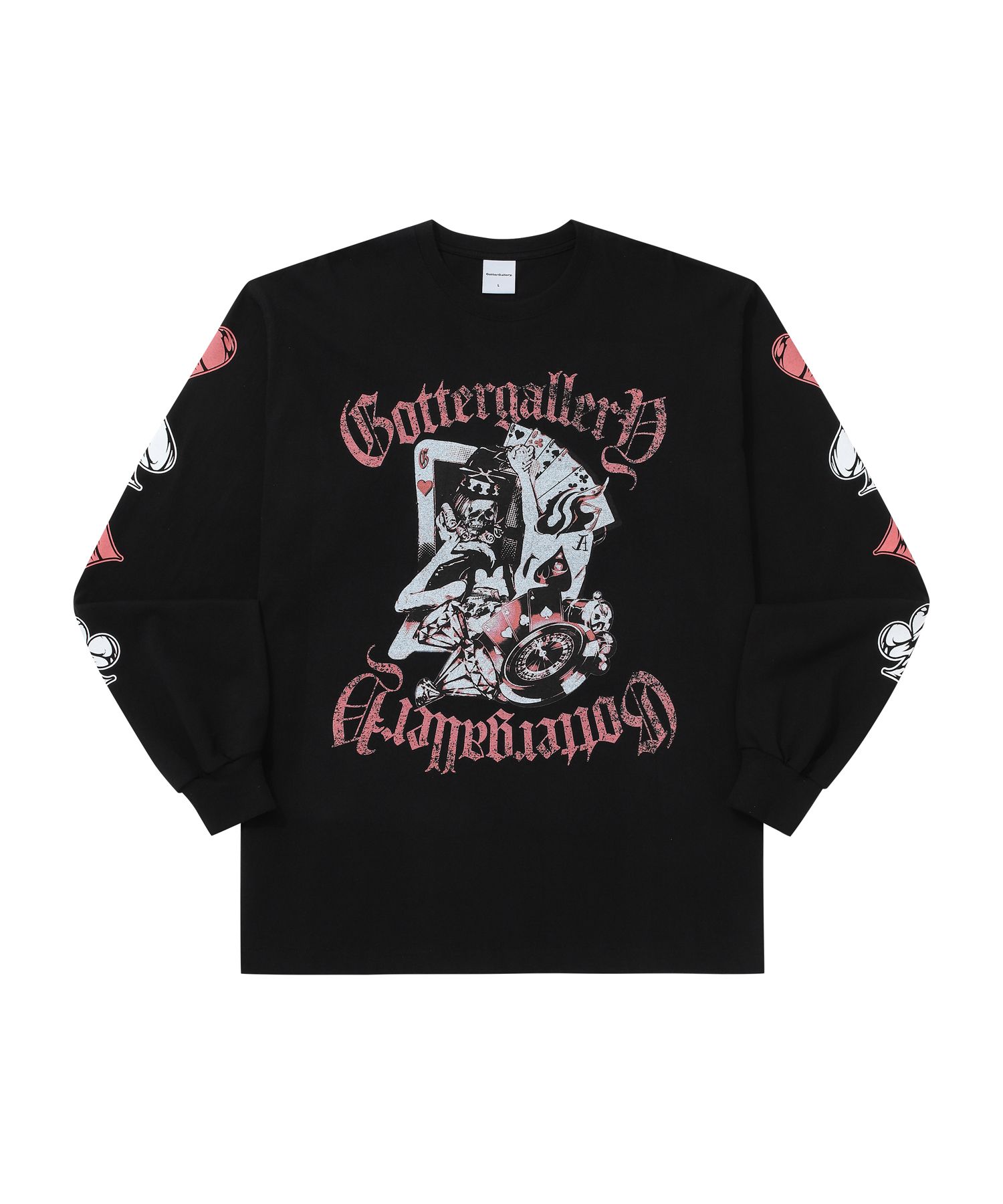 MUSINSA公式 | GOTTER GALLERY POKER FACE LONG SLEEVE_BK