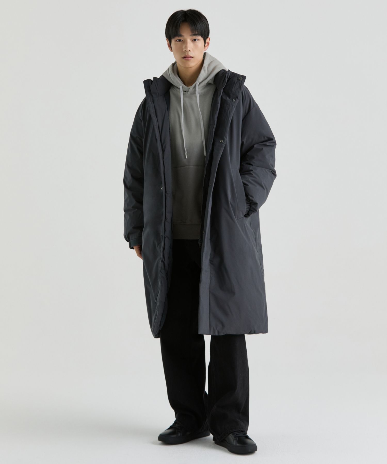 MUSINSA | MUSINSA STANDARD Daily Puffer Minimal Long Padding Parka ...