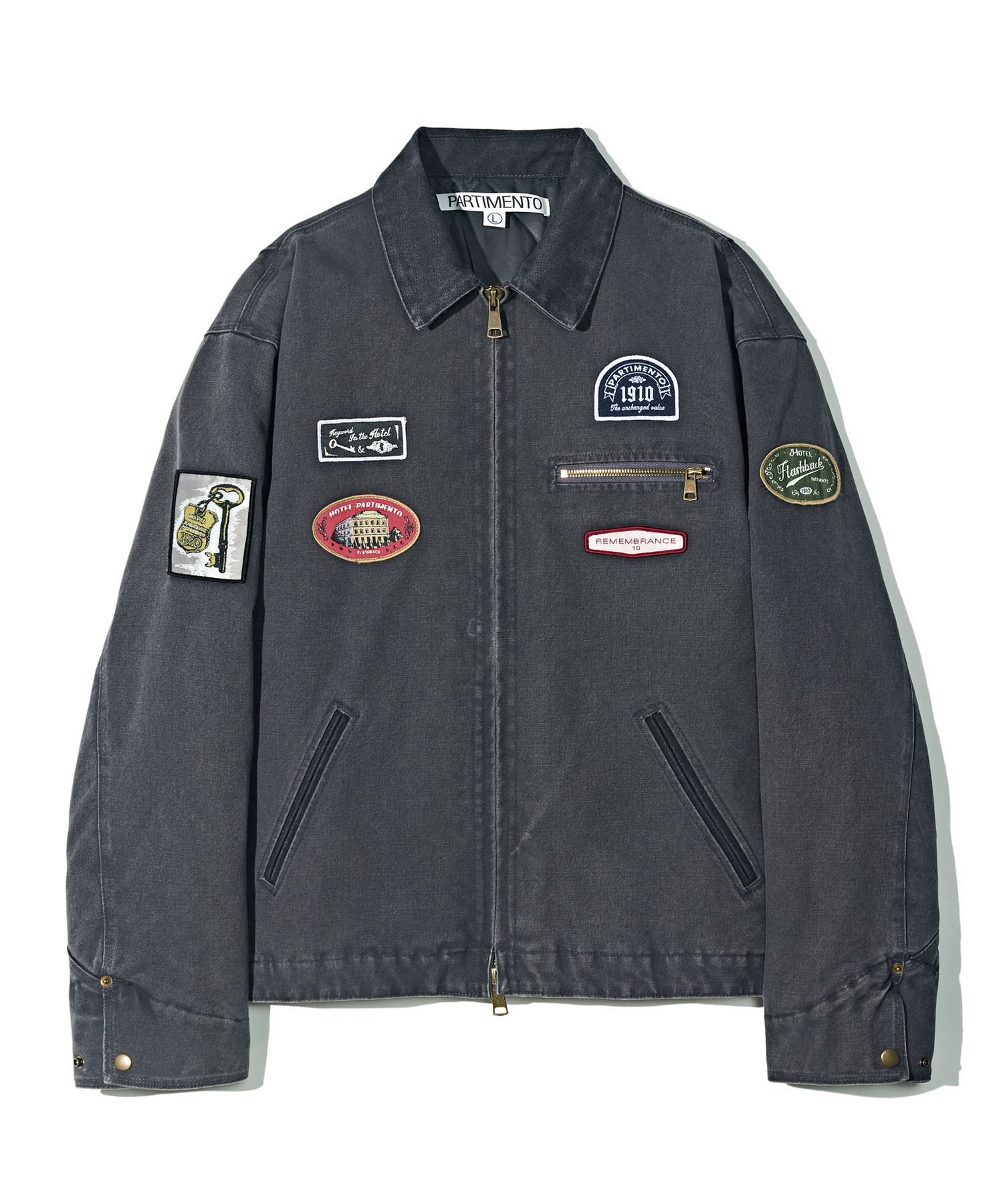 MUSINSA | PARTIMENTO 3M Thinsulate VTG Washed Patchwork Jacket [Quilted ...