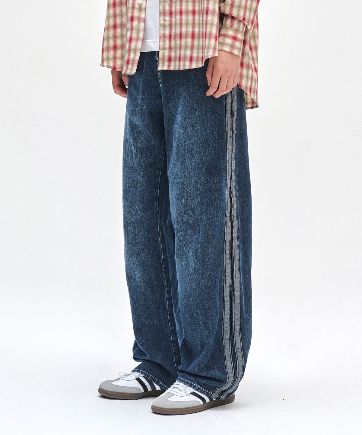 데케트(DECET) Track Banding Jeans DCPT056BlueA - 사이즈 & 후기 | 무신사