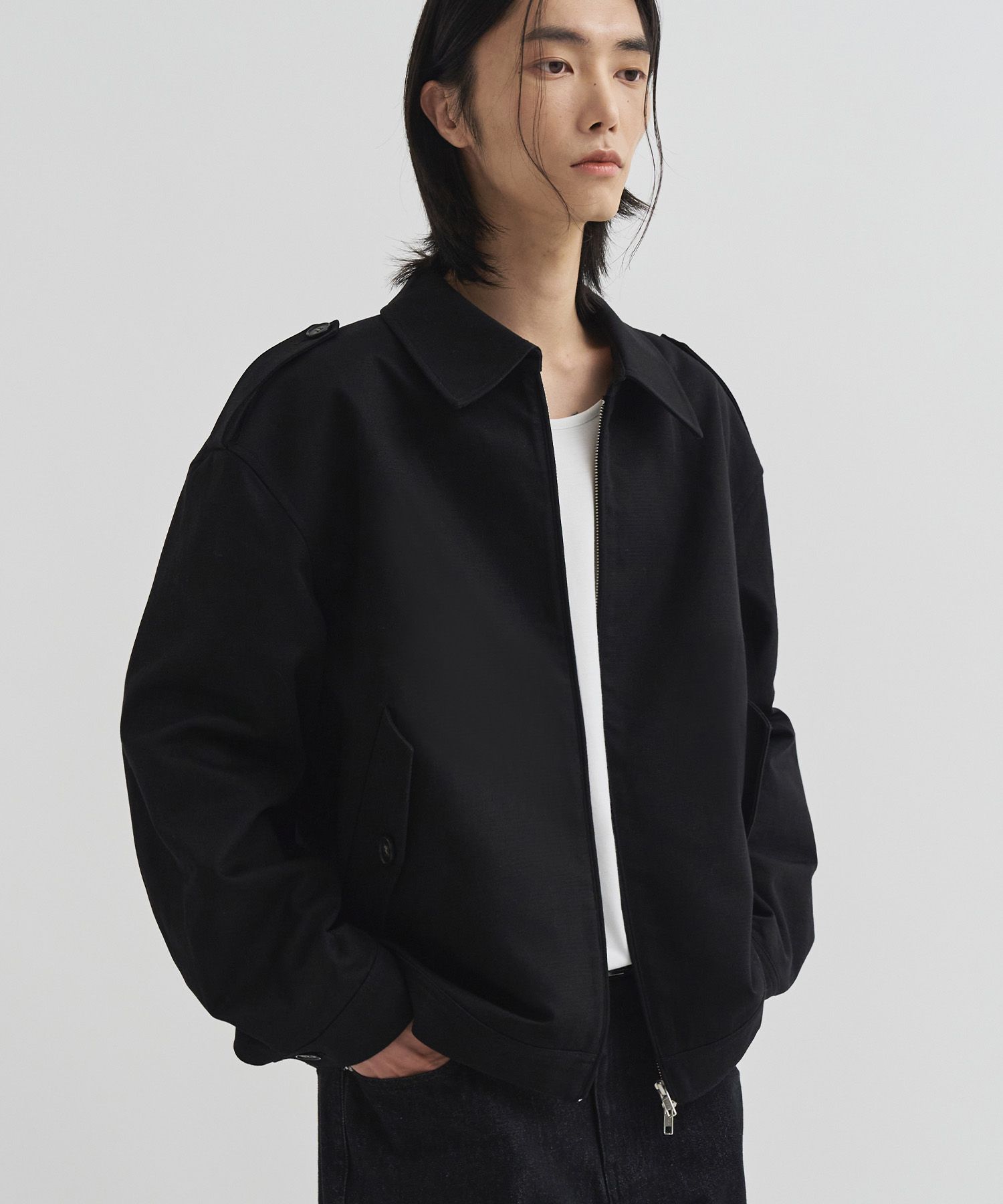 MUSINSA | DRAW FIT Rodney Kara Harrington Jacket [BLACK]