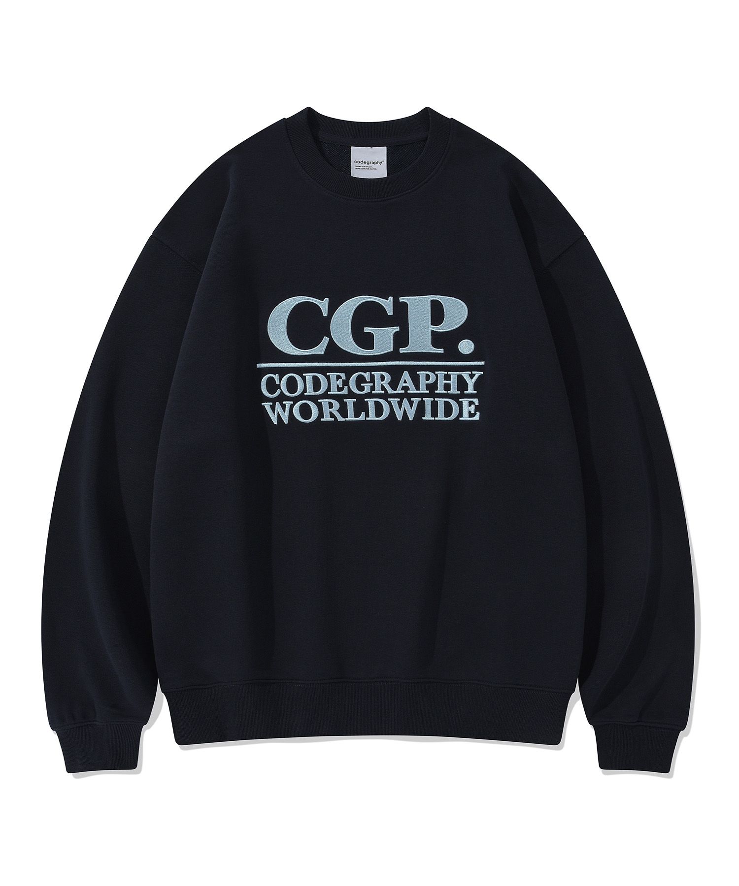 Code:graphy 方形標誌大學T（海軍藍） (Creatrip)