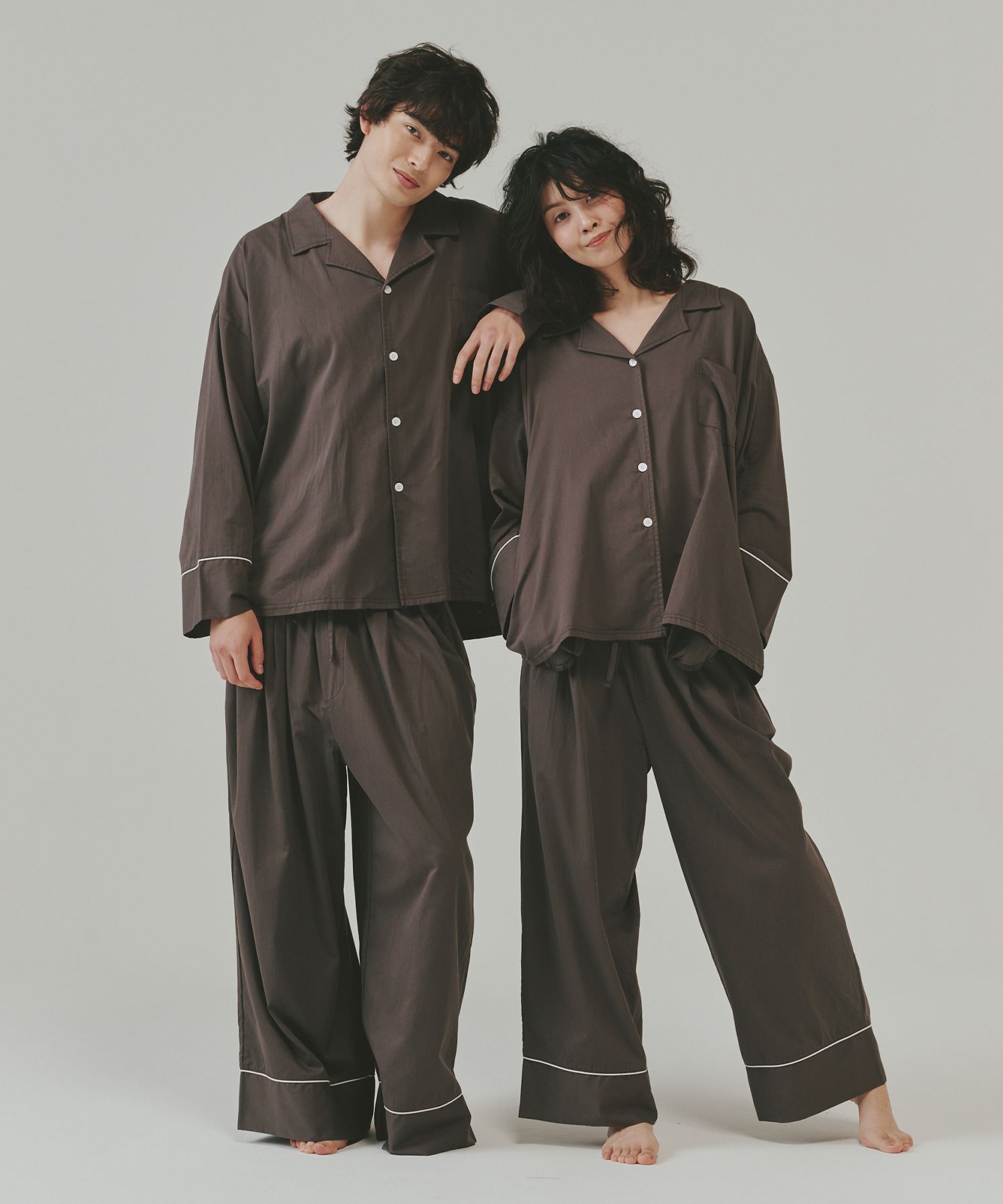 MUSINSA | OGGITT (uni)Dormitory Pipe Pajamas Charcoal