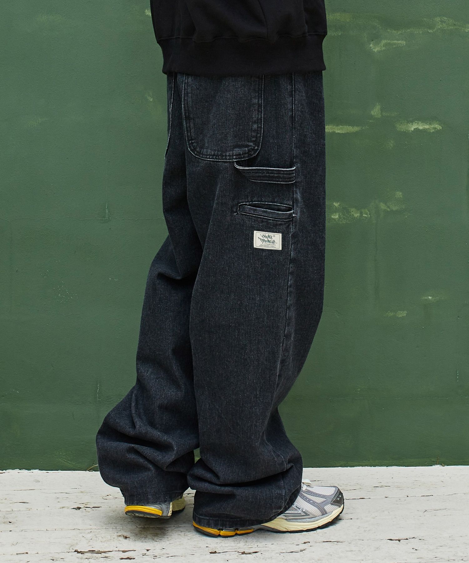 MUSINSA | GHOST REPUBLIC Carpenter Wide Denim Pants GLP-514