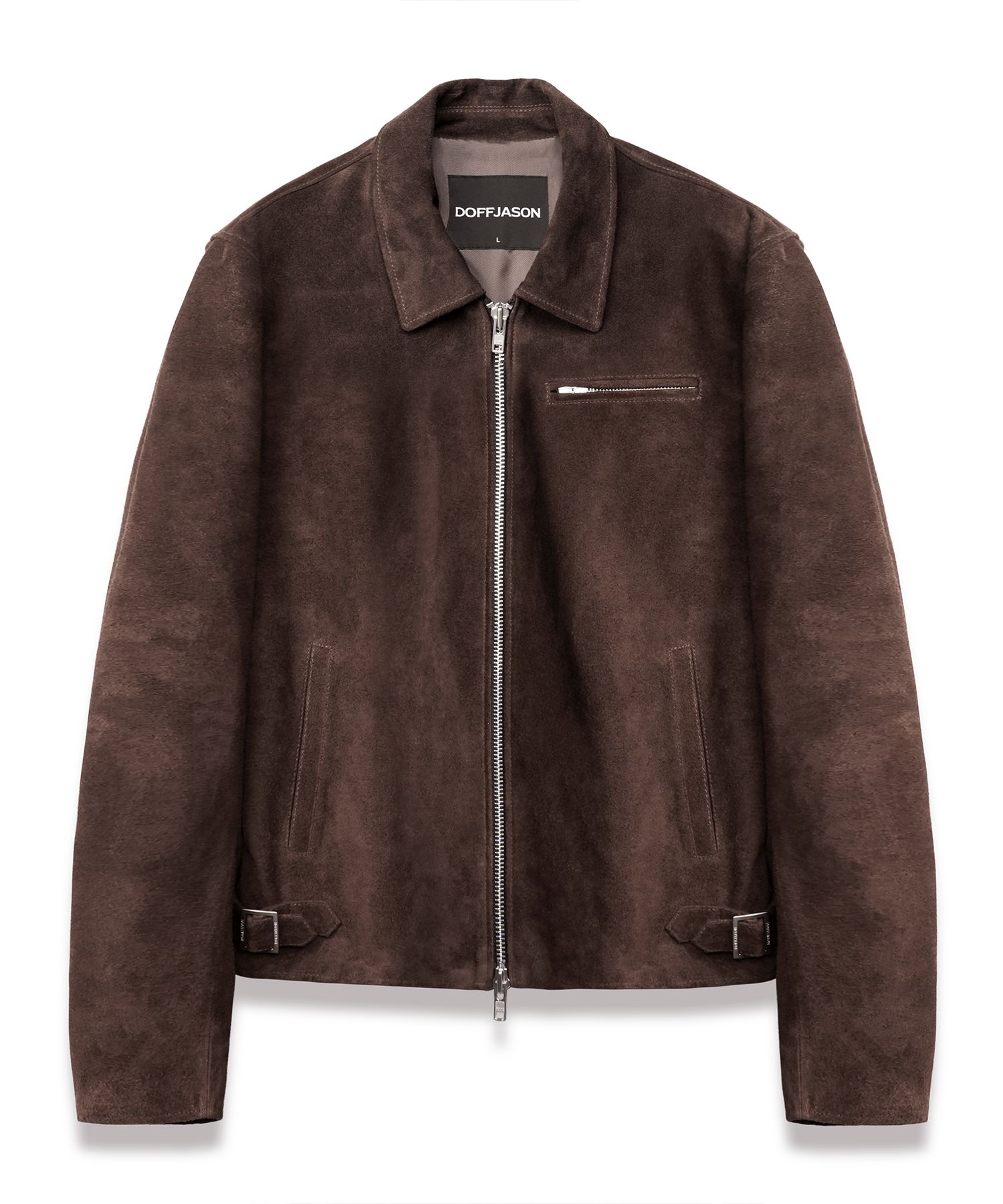 MUSINSA | DOFFJASON [Renewal] Pull-up suede classic single jacket mocha