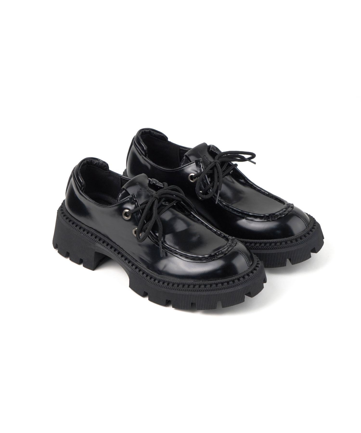 MUSINSA公式 | LEATHERY ポリッシュドワラビーシューズ[ブラック]