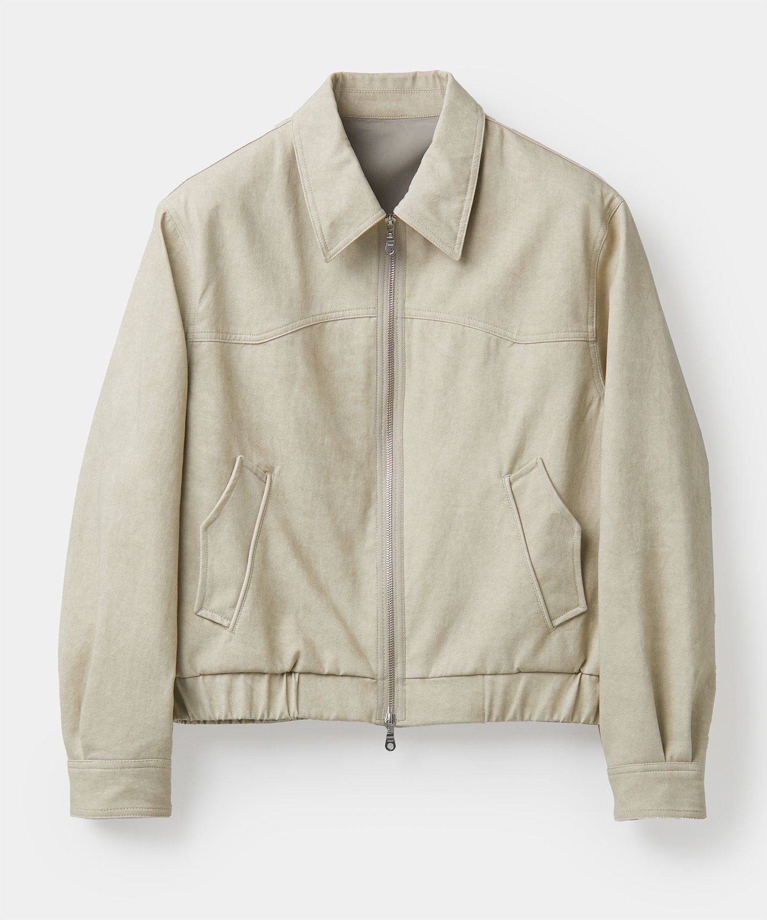 MUSINSA | COOR Western Open Up Zip Jumper (Sand Beige)