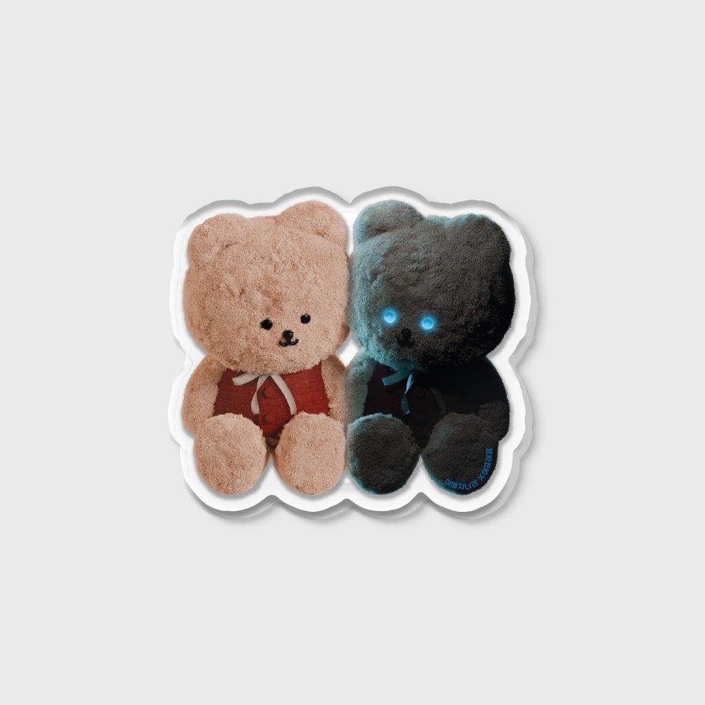 MUSINSA | EARPEARP [Up Up X Imaginary] Double Bear Kobe (Acrylic Smart ...