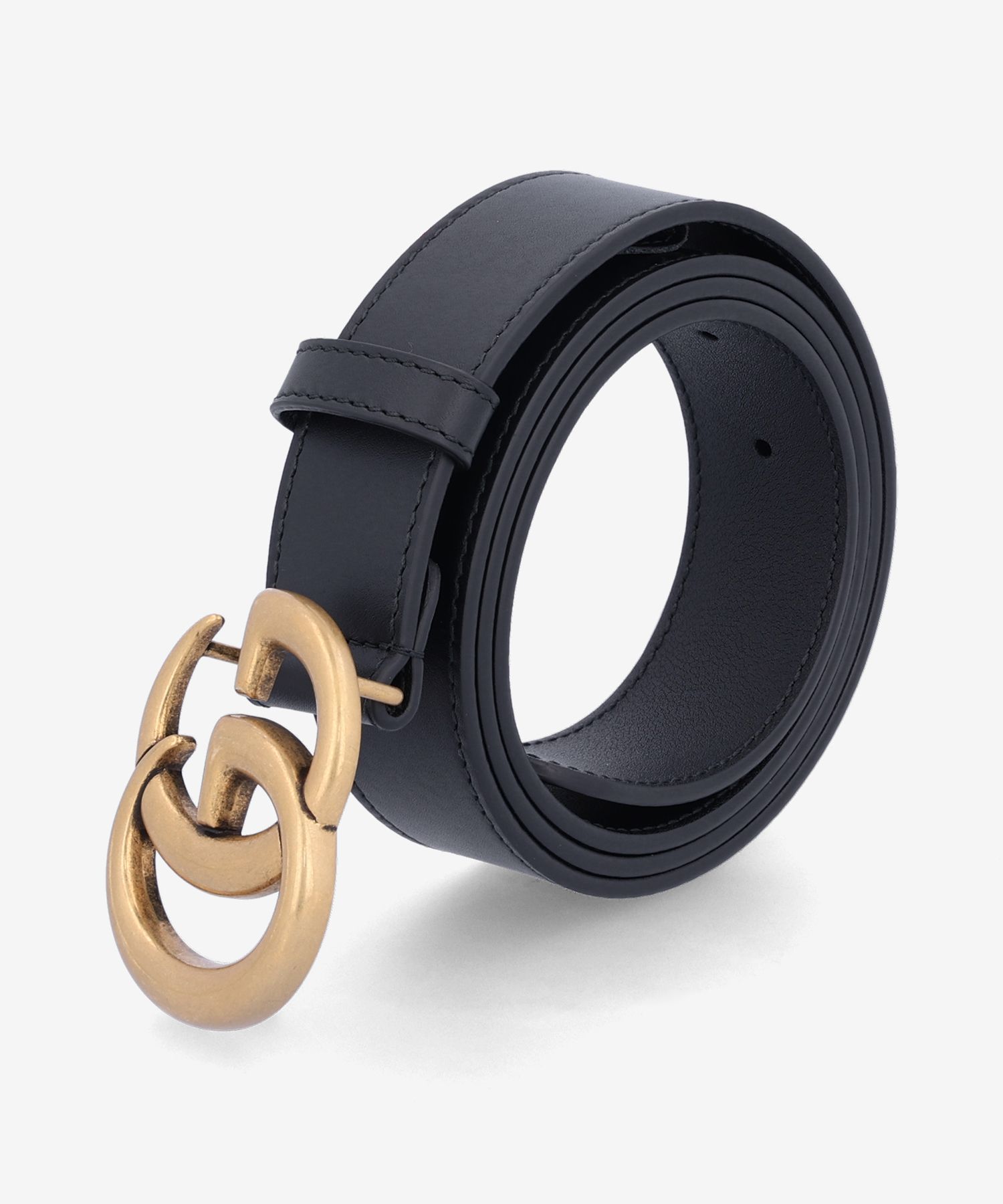 MUSINSA | GUCCI GG Marmont Thin Belt - Black / 414516AP00T1000