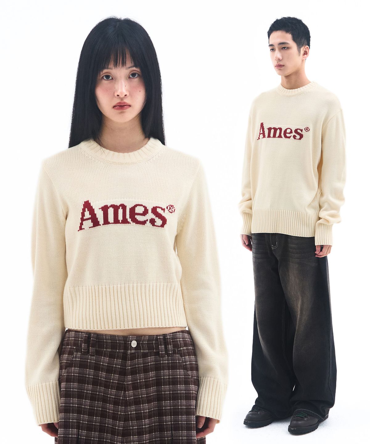아메스 월드와이드(AMES-WORLDWIDE) BASIC PULLOVER KNIT IVORY - 사이즈 & 후기 | 무신사