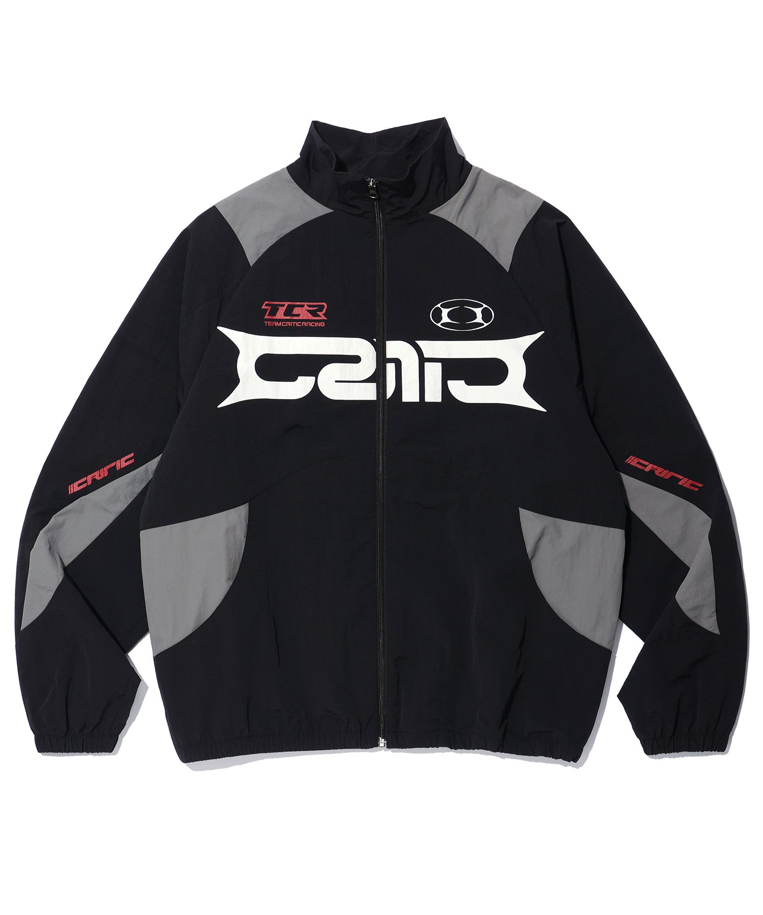 MUSINSA | CRITIC TCR RACING LOGO SET UP JACKET BLACK