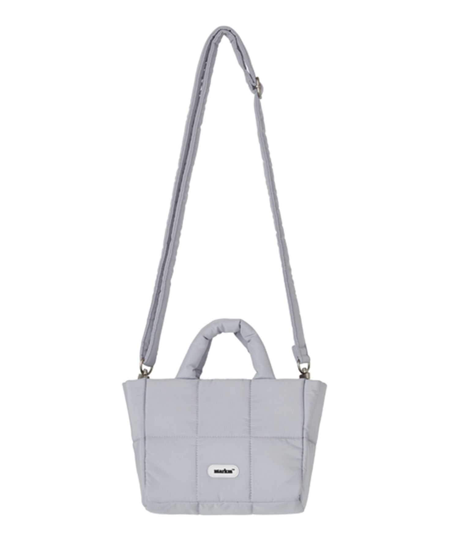 MUSINSA | MARKM MINI PADDED HANDBAG-SILVER