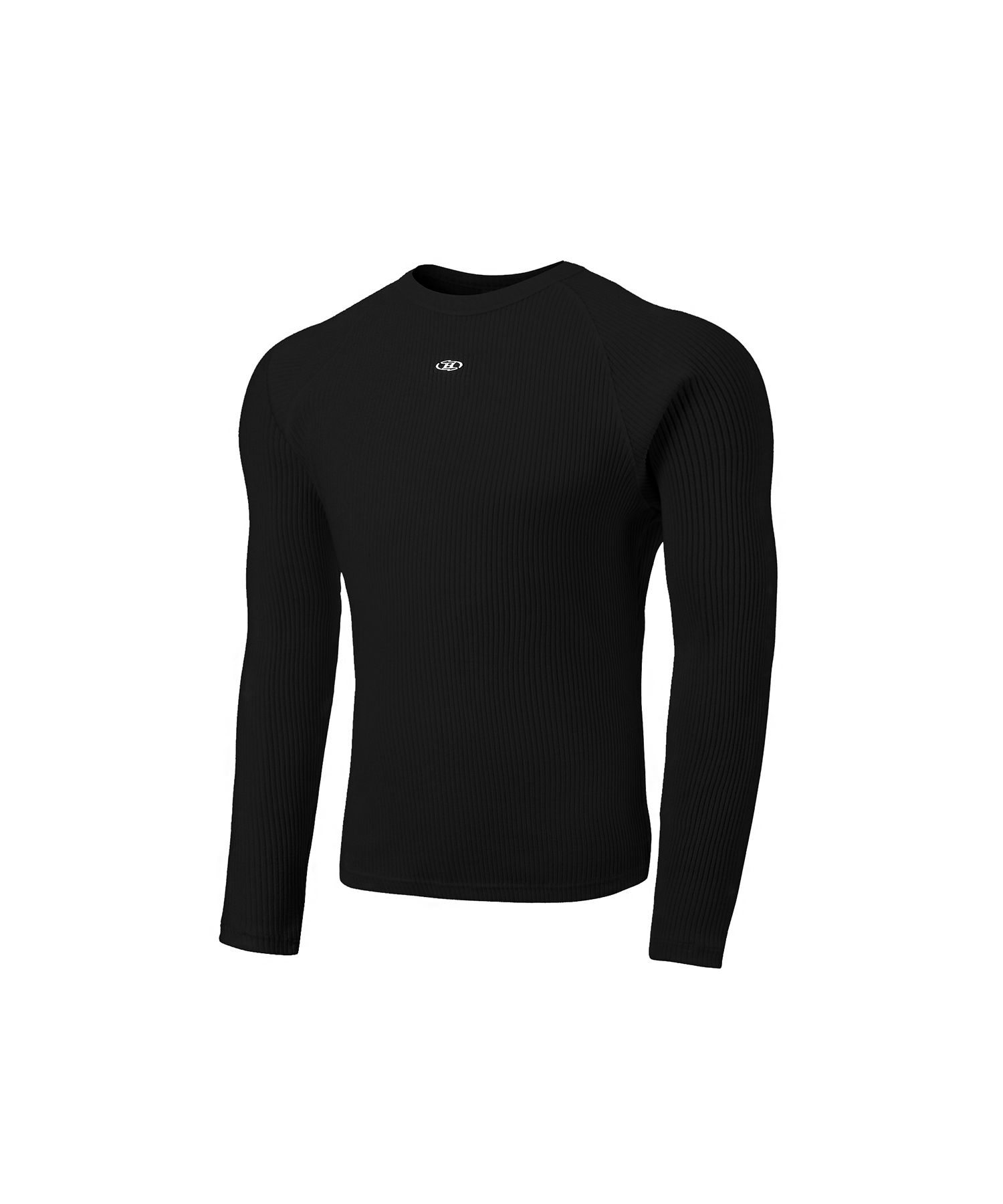 MUSINSA | BORN TO WIN B PENDANT RIBBED LONGSLEEVE [BLACK]