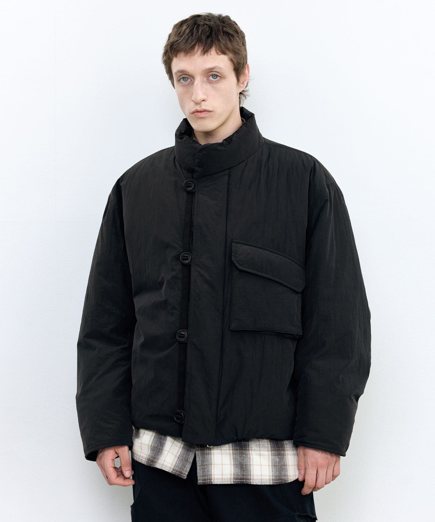 MUSINSA | INSILENCE M69 PUFFER JACKET BLACK