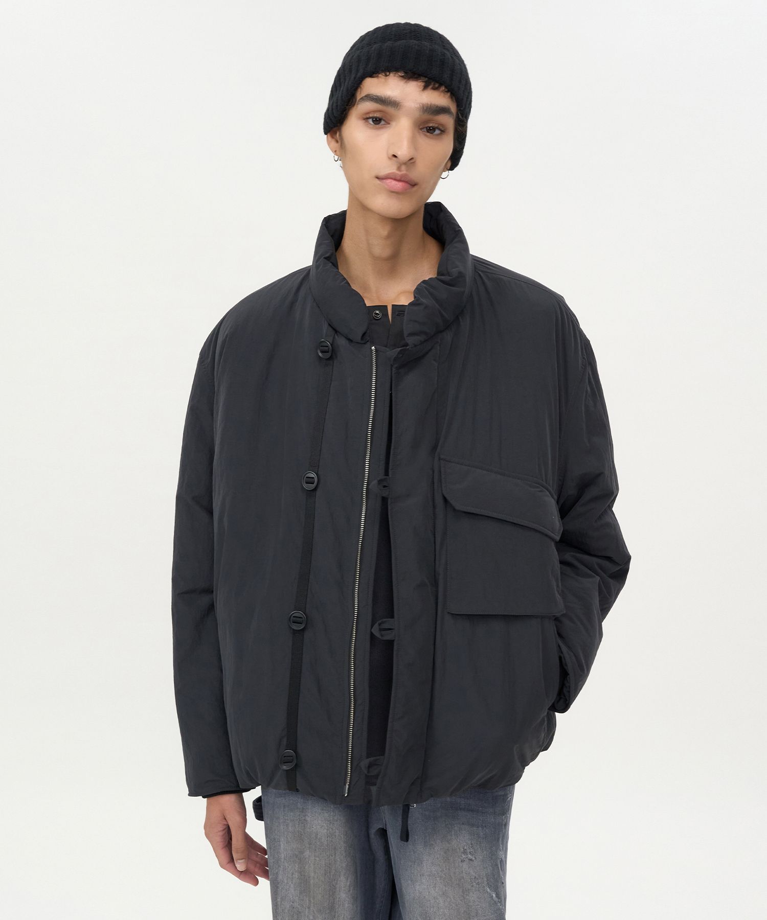 MUSINSA | INSILENCE M69 Puffer Jacket BLACK