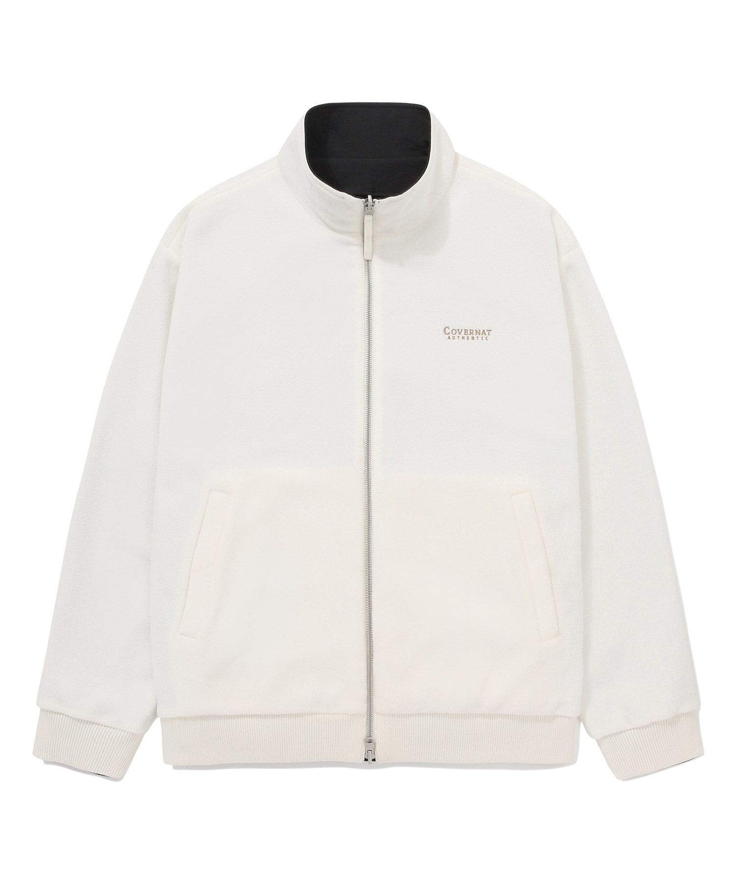 MUSINSA | COVERNAT Reversible fleece jacket black