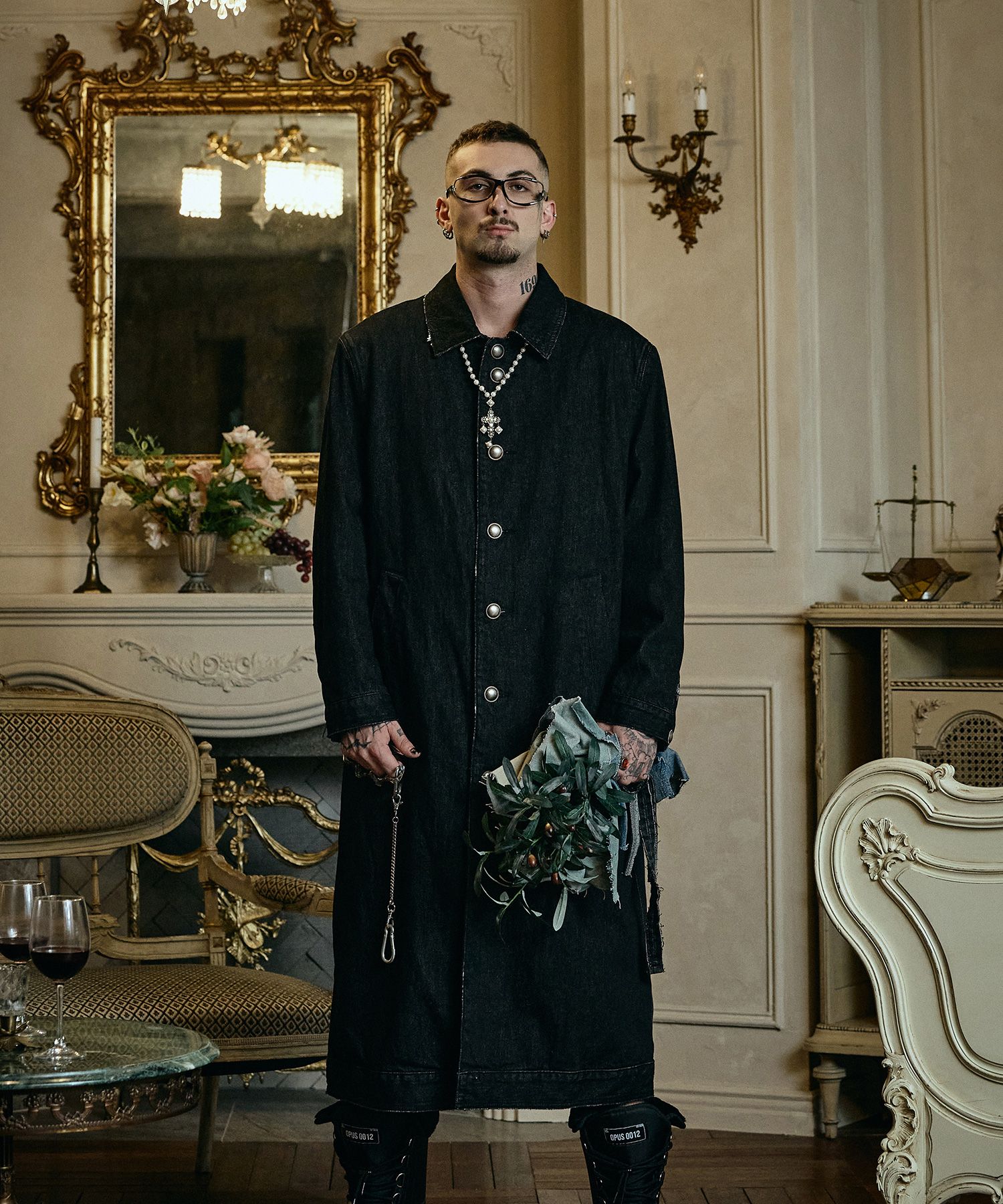 MUSINSA | OPUS 0012 Op. 02 REPS DENIM COAT BLACK